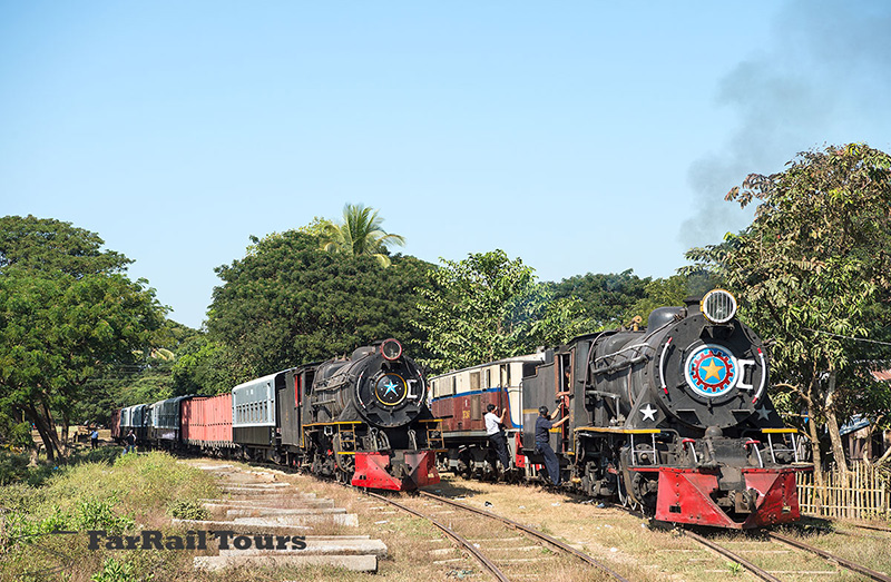 State Railway Main Line Steam in Myanmar (Burma) 2018
